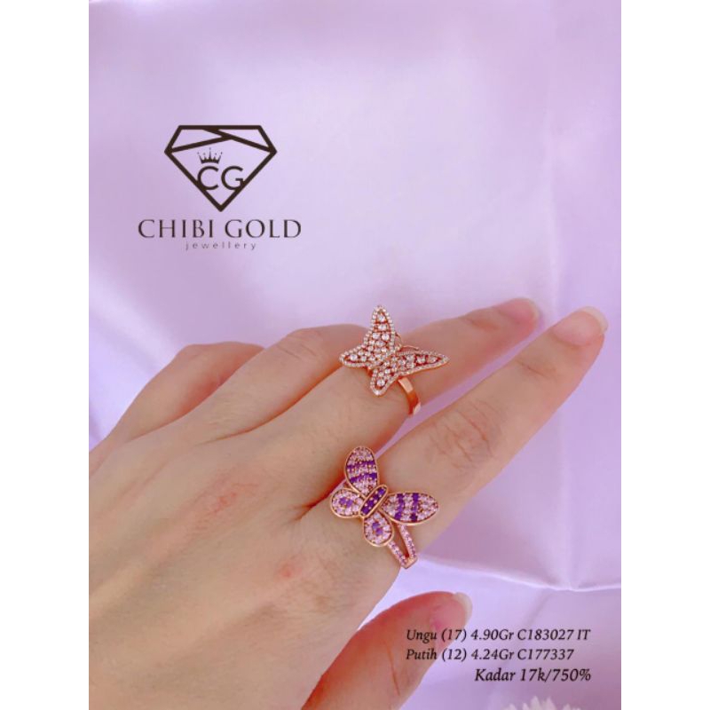 Jual CHIBI GOLD - Cincin kupu kupu emas 750 kadar 17k Chibigold ...