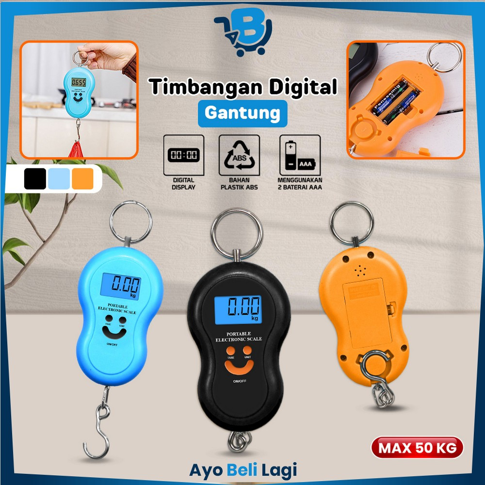 Jual Timbangan Gantung Digital Smile 50KG Portable / Timbangan Digital ...