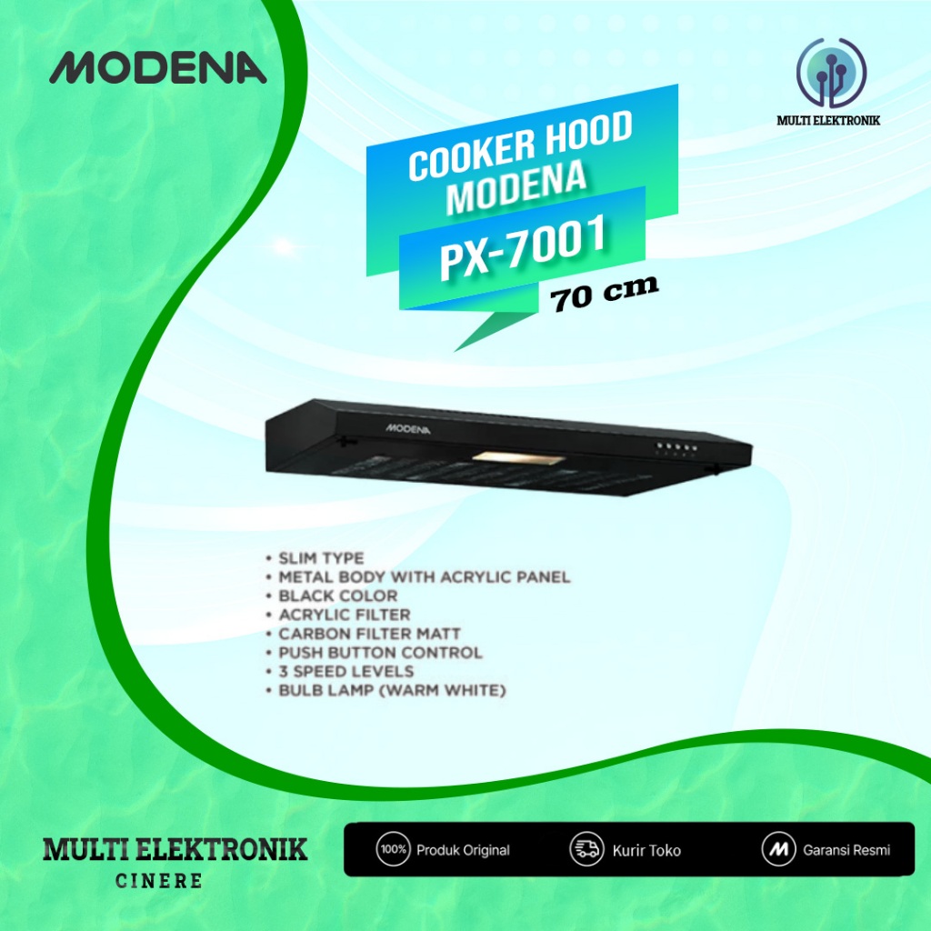 Jual Cooker Hood Modena PX 7001 / Cooker Hood 70 cm | Shopee Indonesia