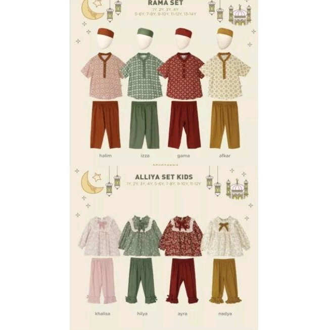 Jual Bohopanna - Rama dan Alliya set kids (raya colletion 2024) | Shopee Indonesia