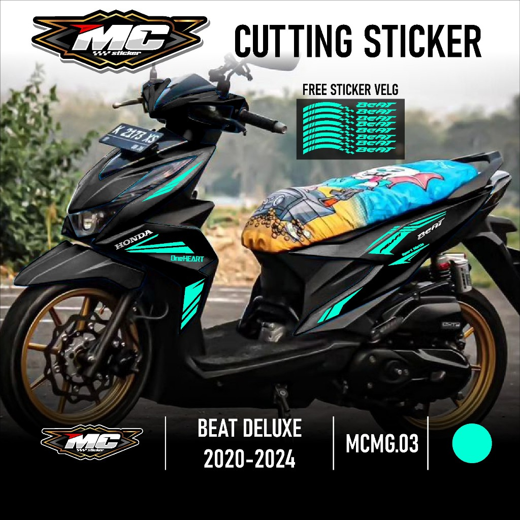 Jual MC Cutting Sticker Beat Deluxe - Aksesoris Motor Stiker Honda Beat ...