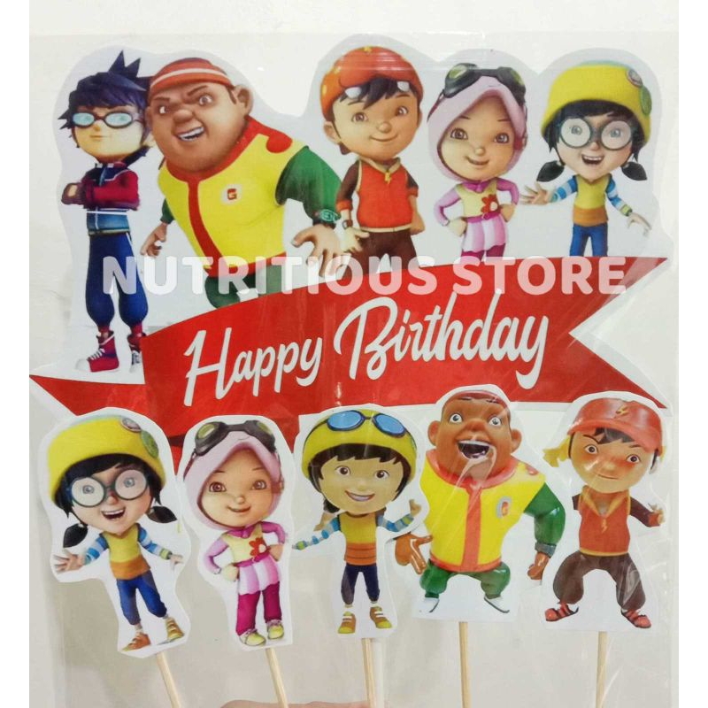 Jual HIASAN KUE BOBOIBOY / CAKE TOPPER BOBOIBOY / ASESORIS KUE BOBOIBOY ...