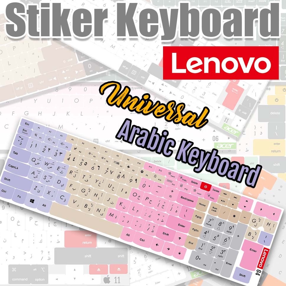 Jual Stiker Keyboard Lenovo Universal Garskin Keyboard Lenovo Stiker ...