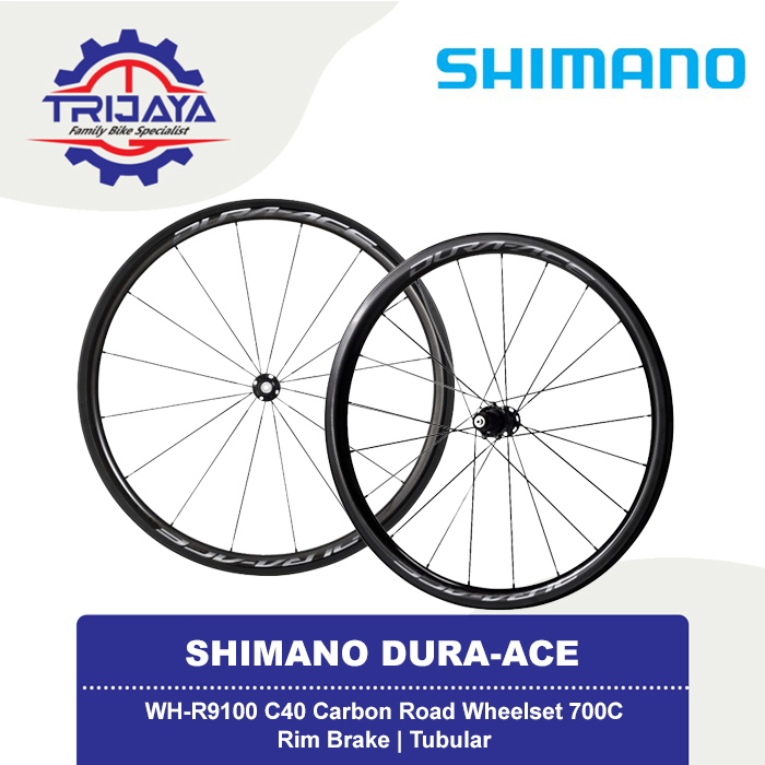 Jual Shimano Dura-Ace WH-R9100 C40 Rim Brake Tubular Wheelset Road Bike ...