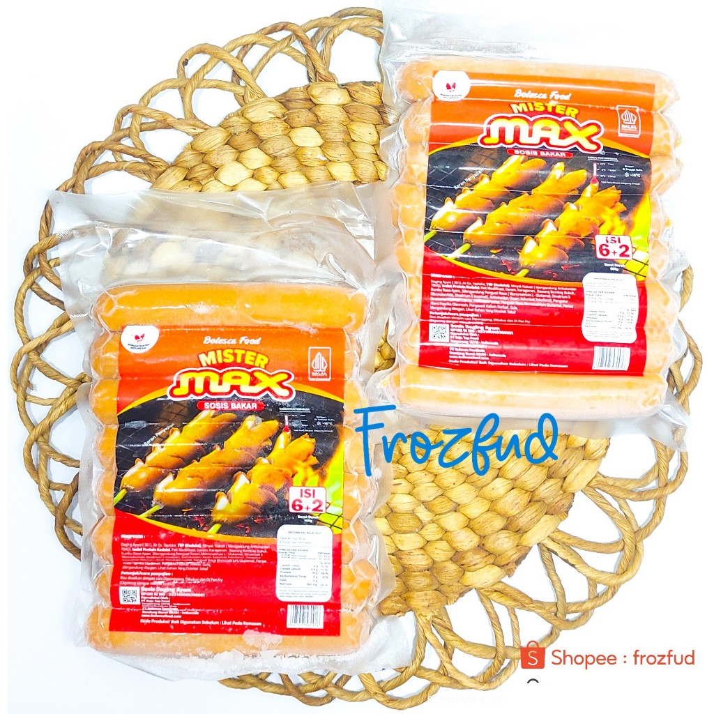 Jual Mister Max Sosis Bakar Jumbo 500gr isi 8 pc | Shopee Indonesia
