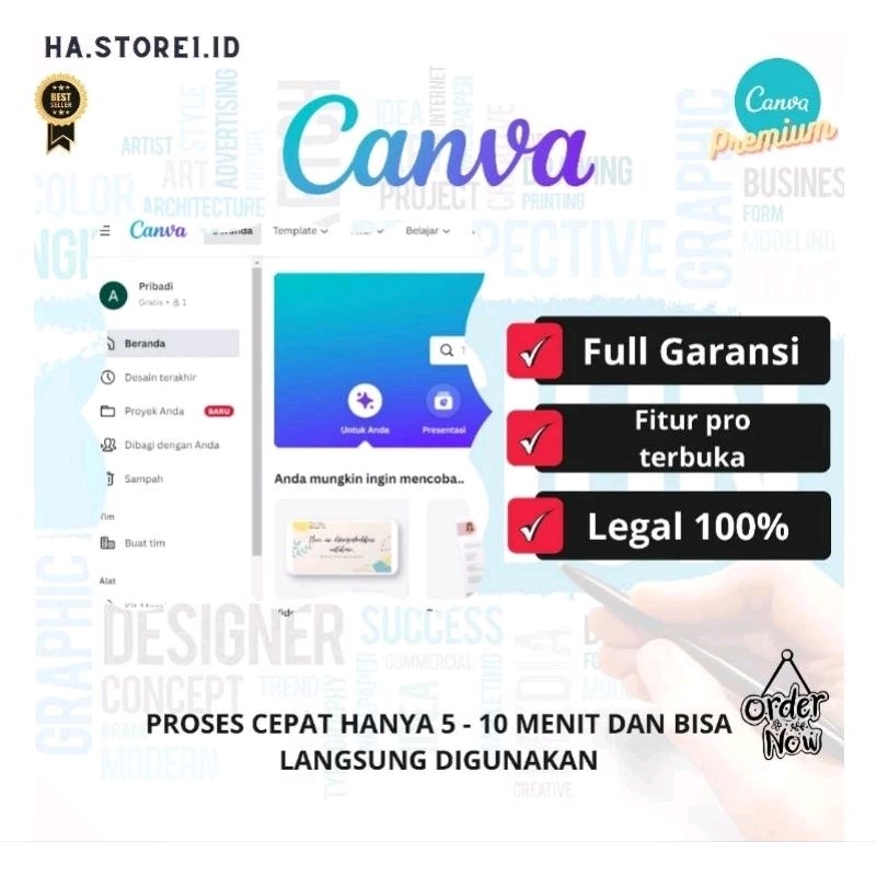 Jual CANVA PRO BERGARANSI | Shopee Indonesia