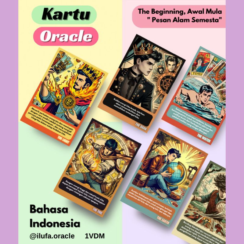 Jual Kartu Oracle Bahasa Indonesia " The Beginning " Vintage Comic Male ...