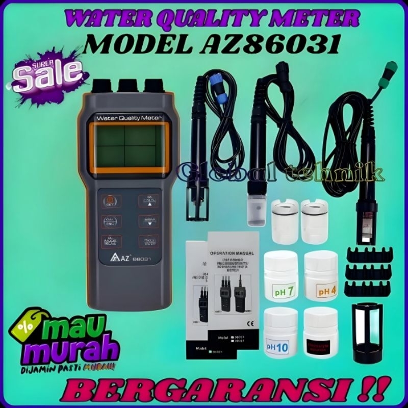 Jual AZ 86031 Water Meter 5 in 1 AZ Instrument 86031 Dissolved Oxygen ...