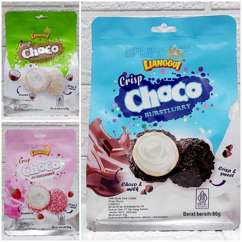 Jual [HALAL] LIANGGUI CRISP CHOCO BURSTLURRY 80gr | CRISPY CHOCO ...