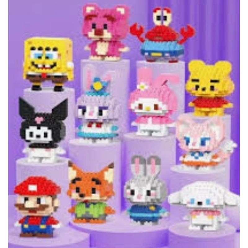 Jual lego bricks karakter / yang memiliki berbagai jenis karakter hewan ...