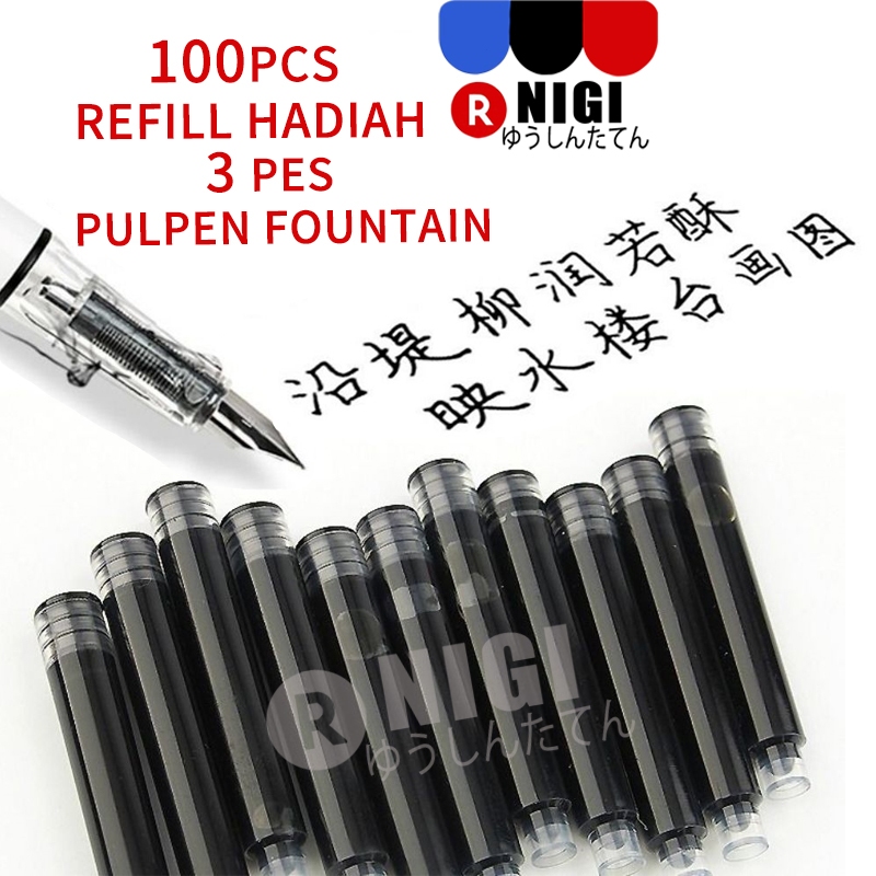 Jual NIGI isi ulang tinta pena/pulpen Refill/fountain pen Refill ...