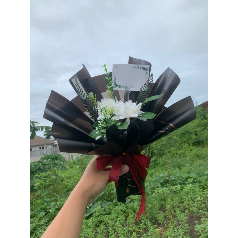 Jual BUKET BUNGA SIMPLE ( Buket / bucket bunga ) SUDAH TERMASUK PACKING ...