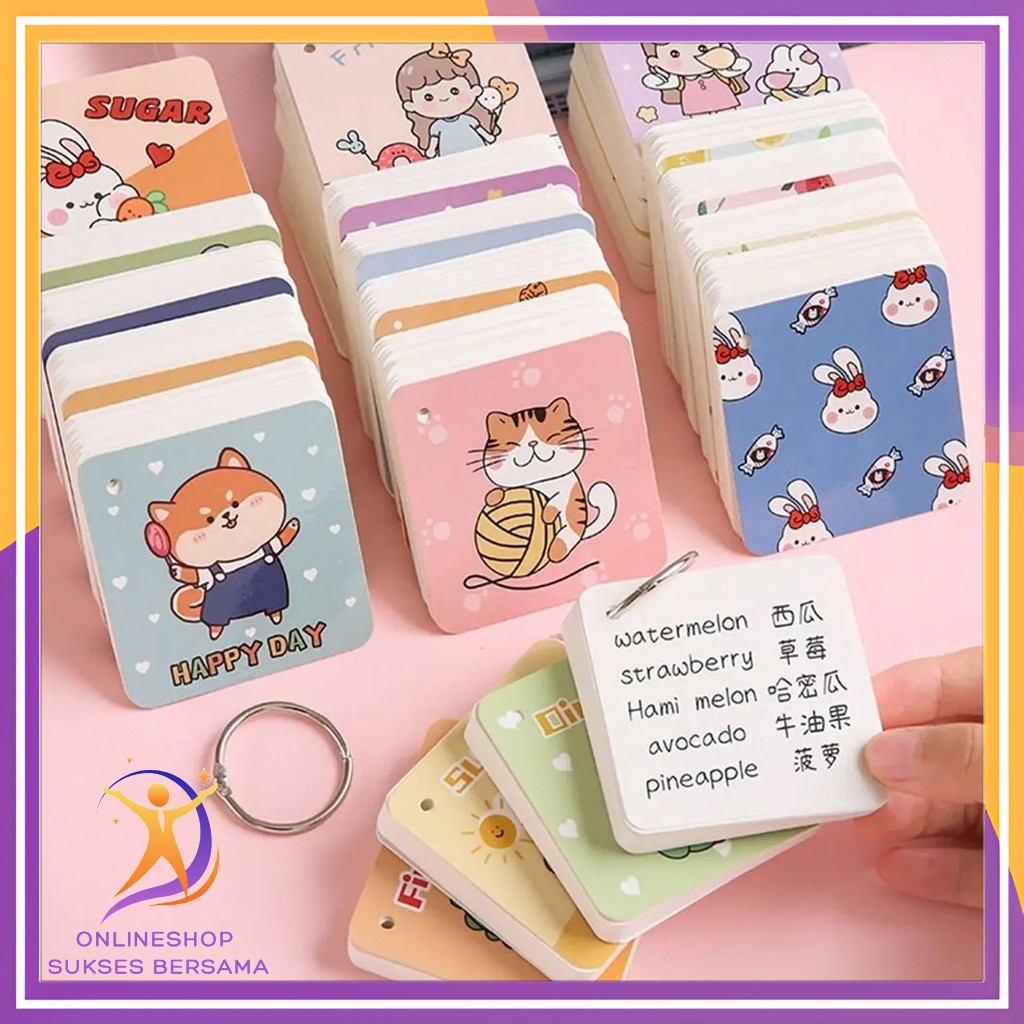 Jual OSB Sticky Note Lucu Notepad Dengan Gantungan DIY Notebook Ring ...