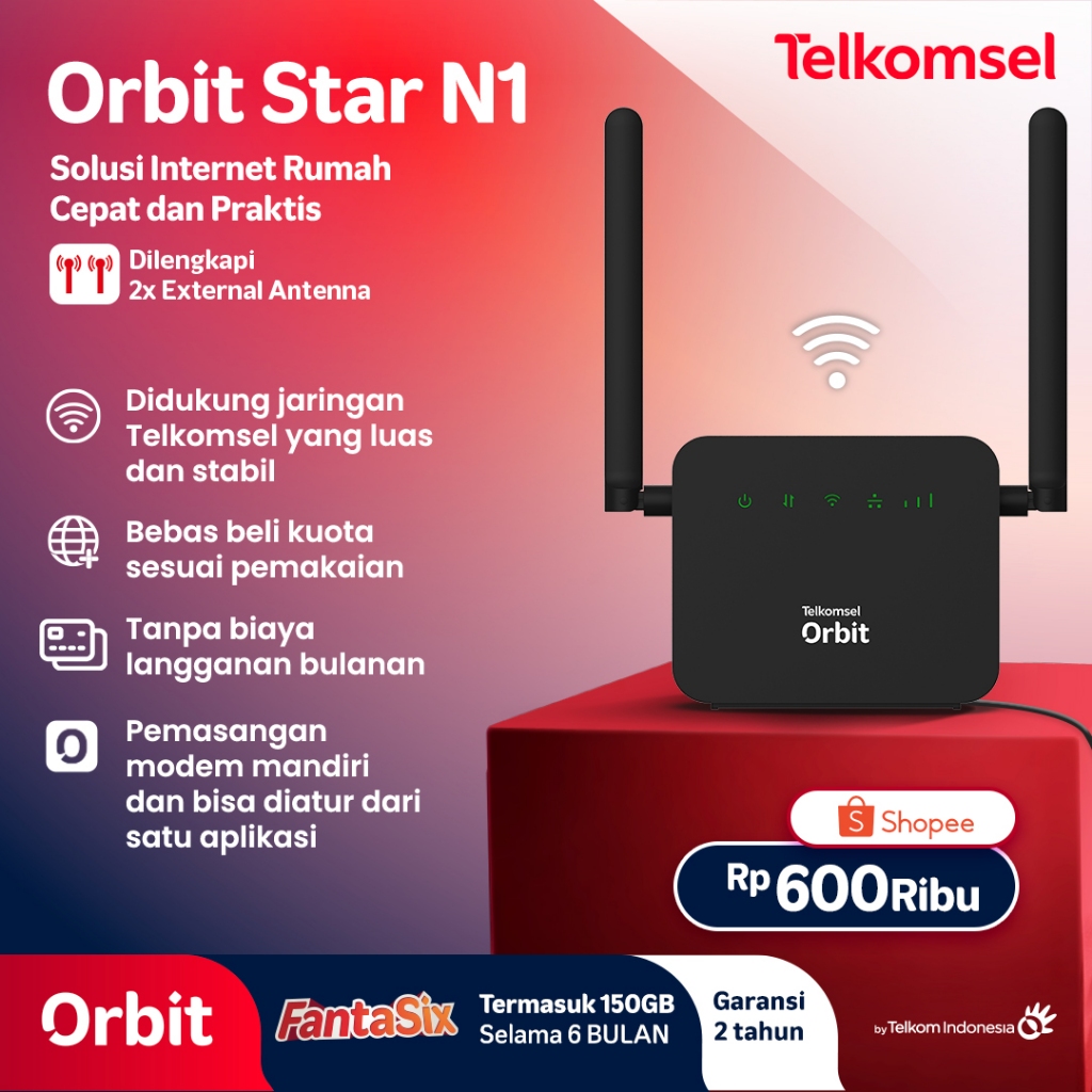 Jual Telkomsel Orbit Star N1 Home Router Modem WiFi 4G High Speed | Shopee Indonesia