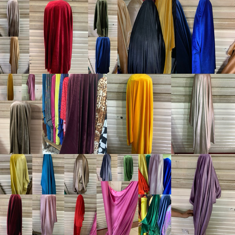 Jual Bahan Kain Beludru Polos Premium / Bahan Beldu Bludru Import High ...