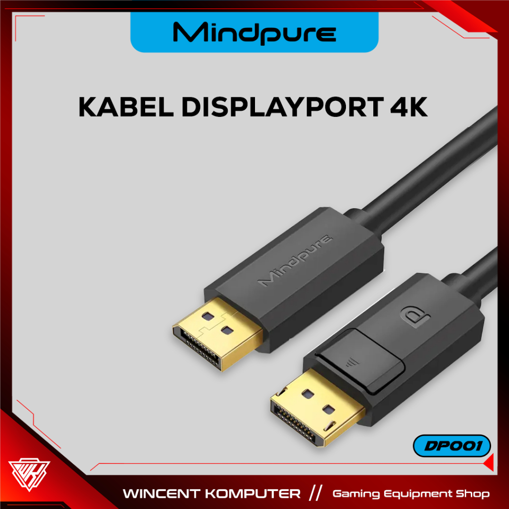 Jual MINDPURE DP001 (KABEL DISPLAY PORT 4K) | Shopee Indonesia
