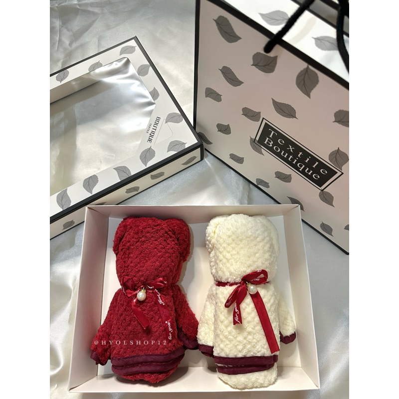 Jual [HY.OLSHOP12] Handuk Mandi & Wajah Set 2in1 Motif Bear & Rabbit ...