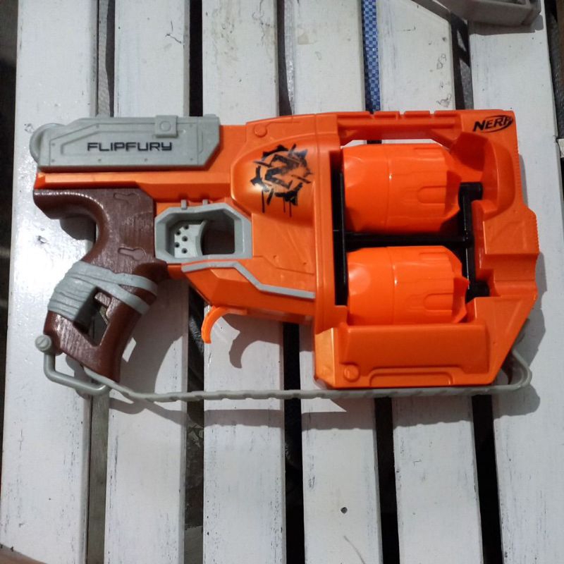 Jual PRELOVED NERF ZOMBIE STRIKE FLIPFURY | Shopee Indonesia