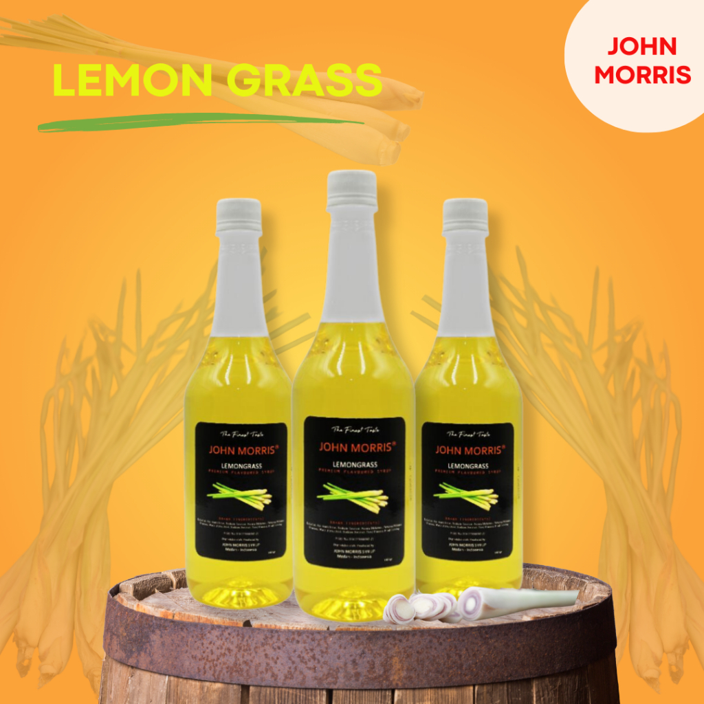 Jual JOHN MORRIS Premium Flavoured Syrup Lemon Grass 1000 ml / Sirup ...