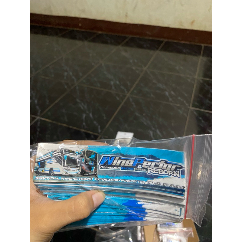 Jual stiker bus hologram / stiker bis winspector / stiker bus ratu ...