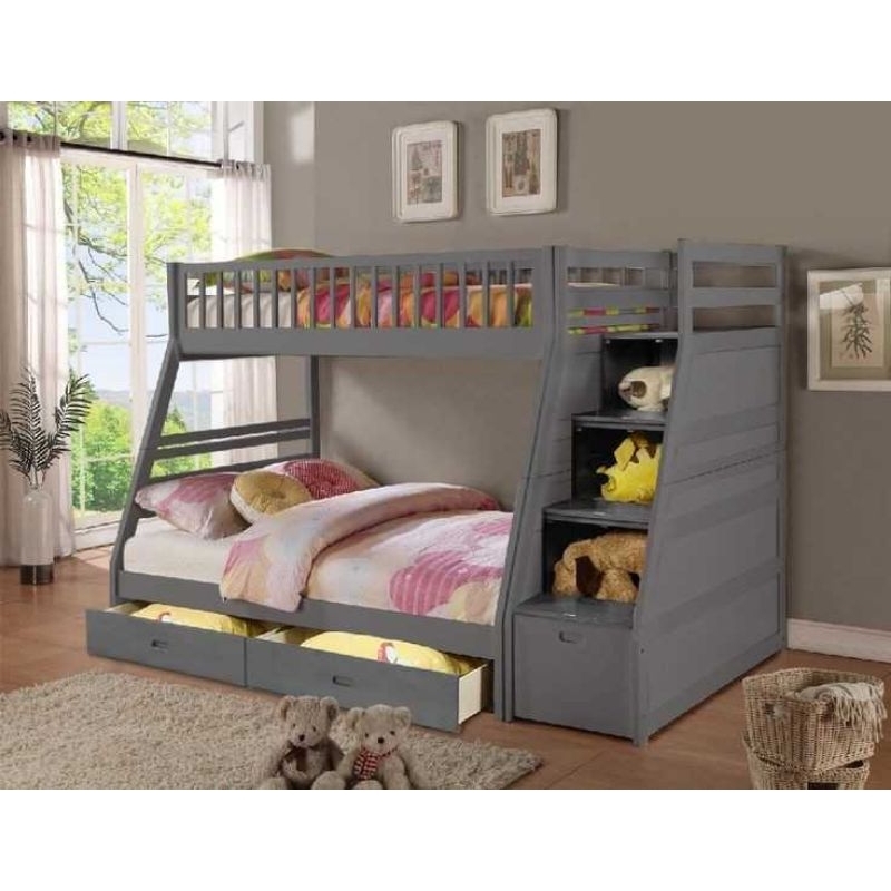 Jual Tempat tidur tingkat anak kayu tangga lemari | Shopee Indonesia