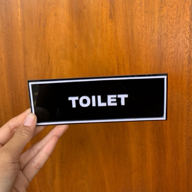 Jual Sign papan akrikik TULISAN TOILET Custom Tulisan Sign Board ...