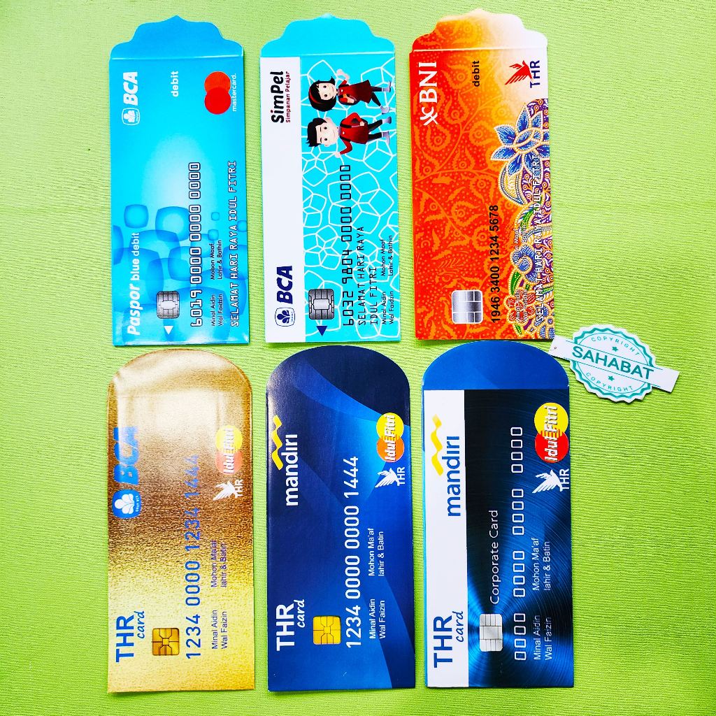 Jual [ 10 PCS ] AMPLOP / ANGPAU LEBARAN MOTIF ATM UKURAN PANJANG BAHAN ...