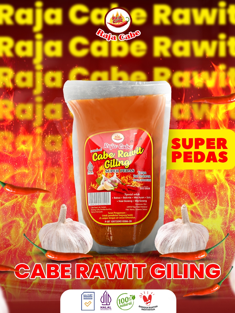 Jual Sambal CABE RAWIT GILING Halus isi 500gram Ekonomi - Cocok Untuk ...