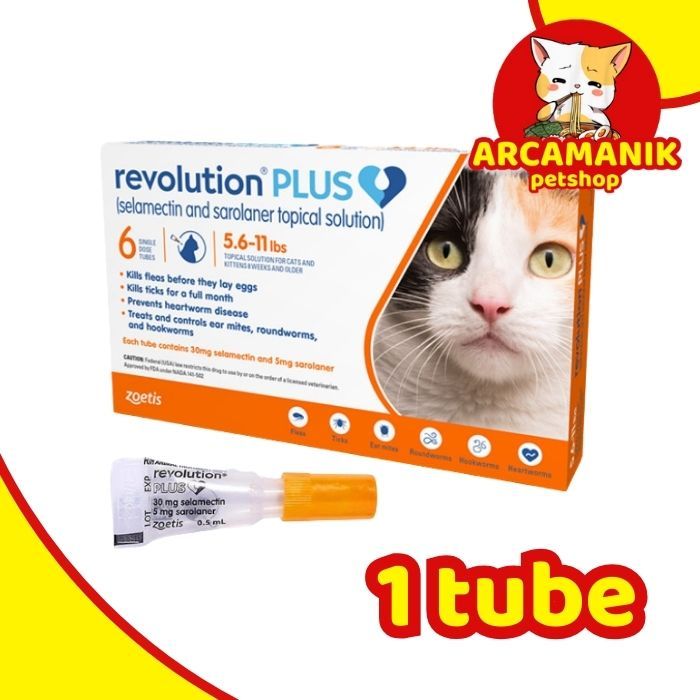 Jual Revolution Cat Plus Adult 1 Tube (bb 2.5-5kg) | Shopee Indonesia