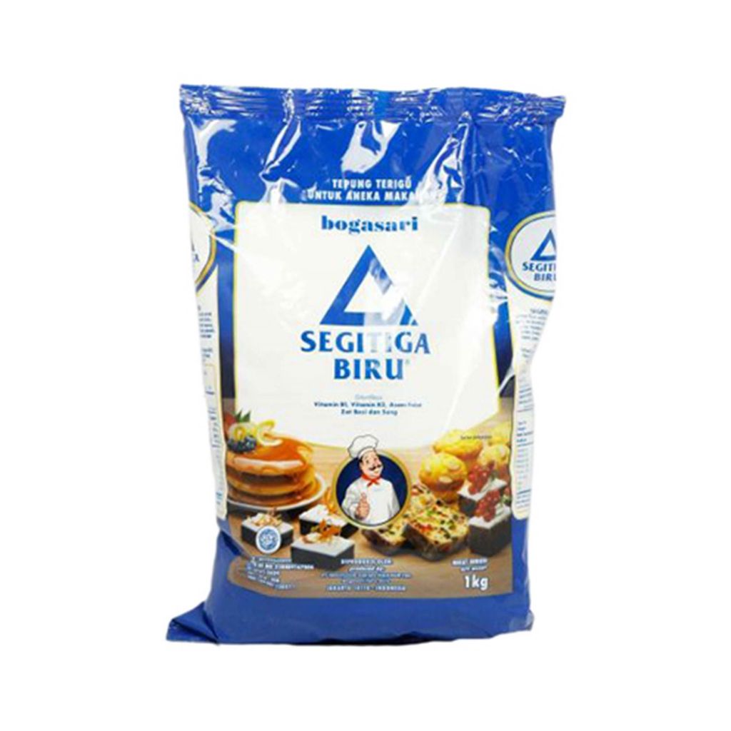 Jual Bogasari Segitiga Biru 1 Kg Terigu Bahan Baking | Shopee Indonesia