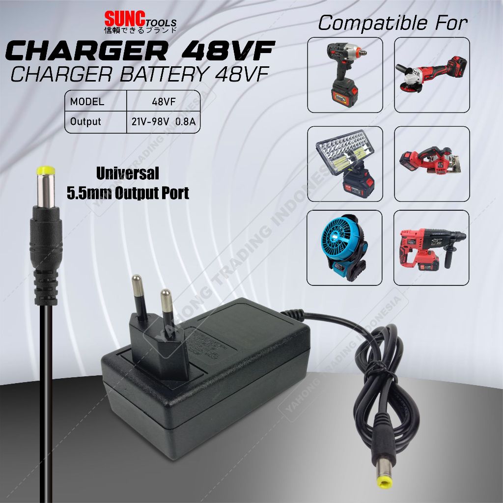 Jual Adaptor Charger Cas Mesin Impact Wrench Mesin Bor Cordless Drill ...