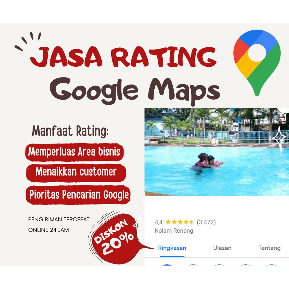 Jual Rating/Review/Ulasan Google Maps | Shopee Indonesia