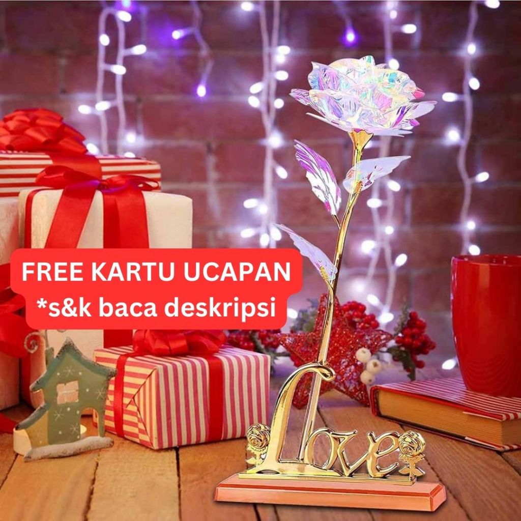 Jual Gift Box Bunga Mawar Dekorasi FREE KARTU | Shopee Indonesia