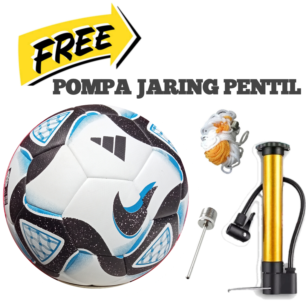 Jual Bola Sepak Bola Kaki Dewasa Size 5 Bonus Pompa Jaring Dan Pentil ...