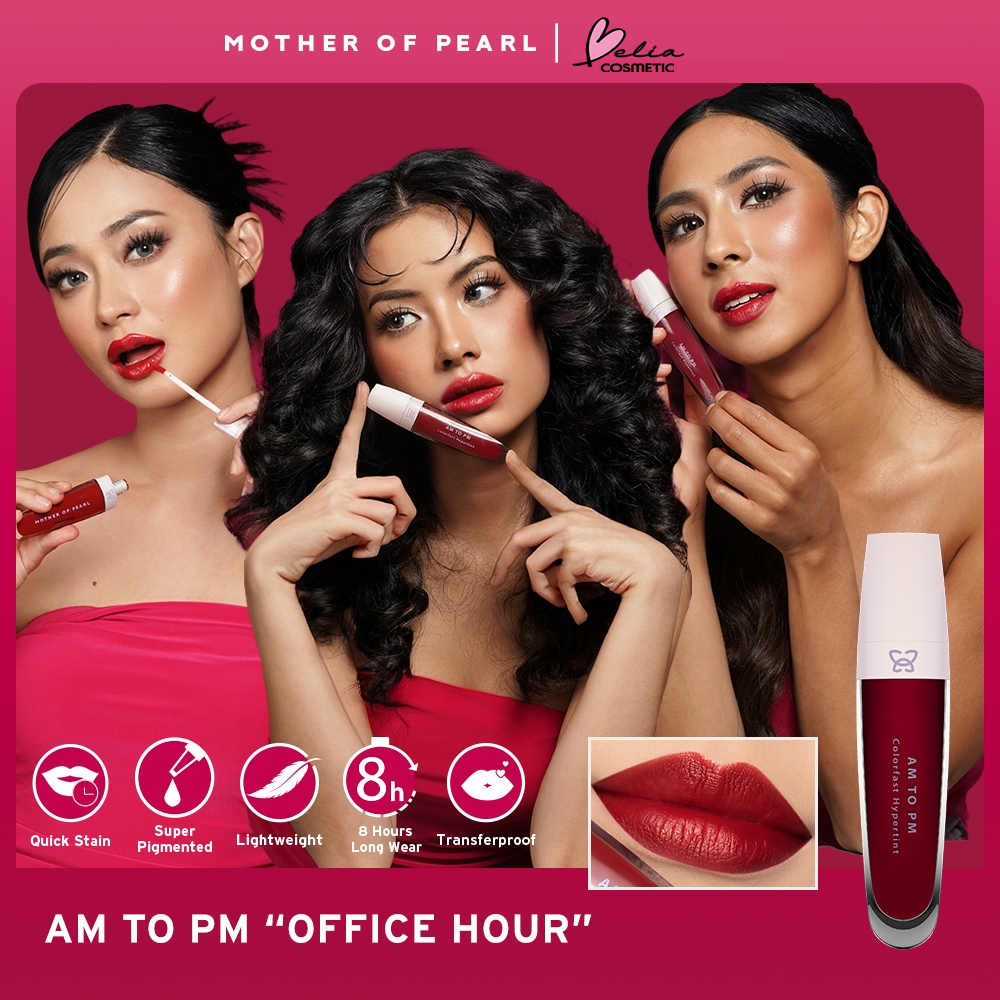 Jual BELIA MOP Mother Of Pearl AM to PM Colorfast Hypertint | Lip Tint ...