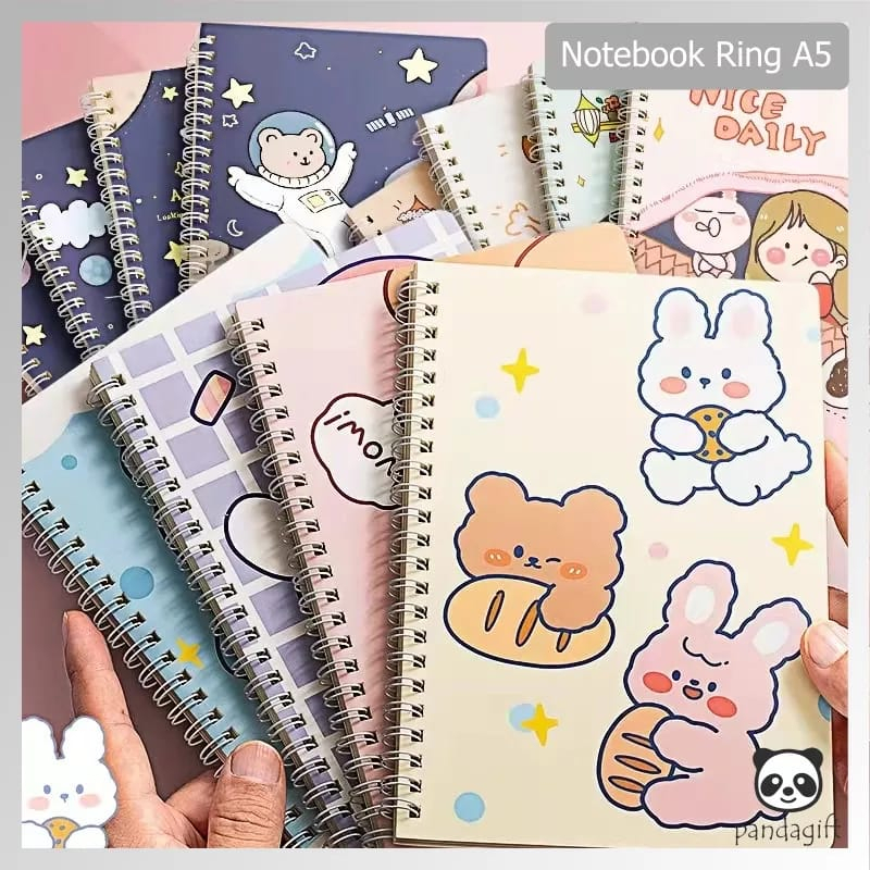 Jual HM14 Buku Tulis Ring A5 Notebook Ring A5 isi 60 Lembar Buku ...