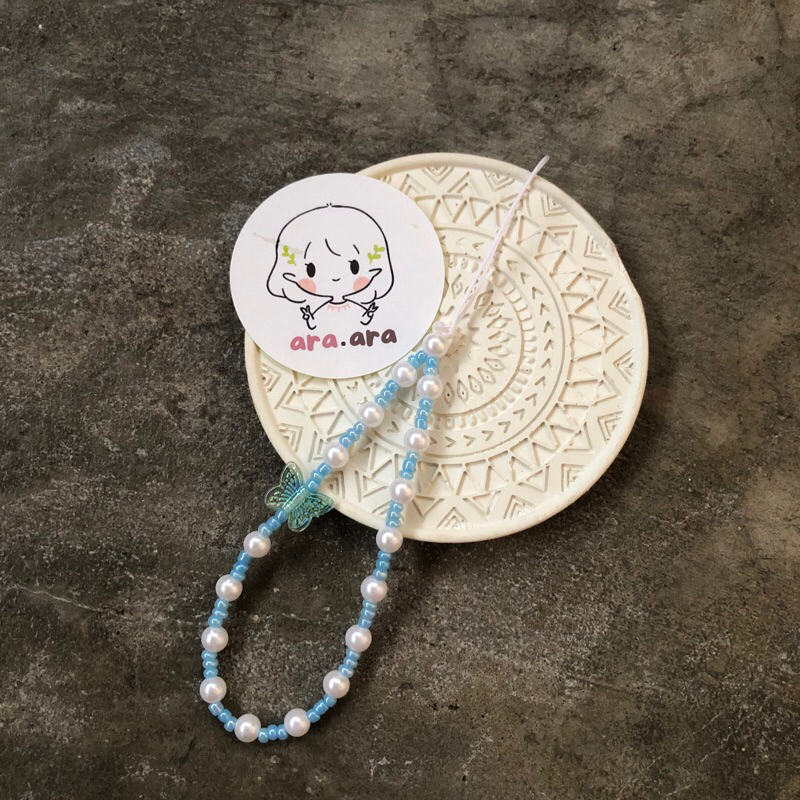 Jual Beaded Phone Strap Aesthetic Lucu | Phone Strap Beads Manik Manik ...