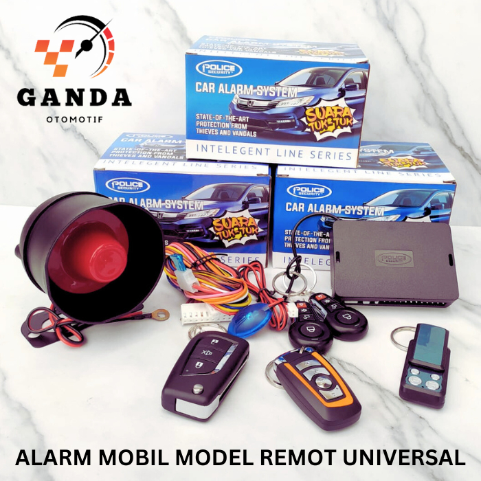 Jual ALARM MOBIL / ALARM POLICE MODEL REMOTE TOMBOL - UNIVERSAL ...