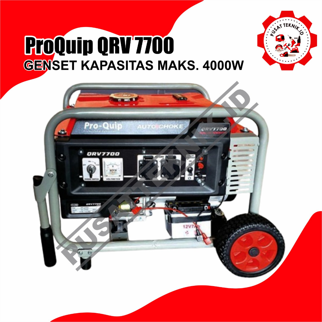 Jual GENSET PRO-QUIP QRV 7700 GASOLINE GENERATOR GENSET QRV 7700 4000W ...