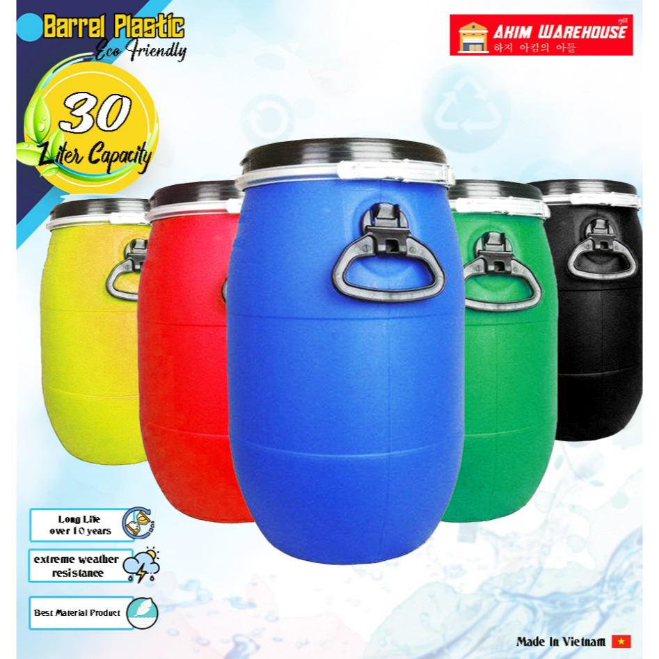 Jual Drum Tong Plastik Biru Grade ORI Industrial Fermentasi/Air/Kimia ...