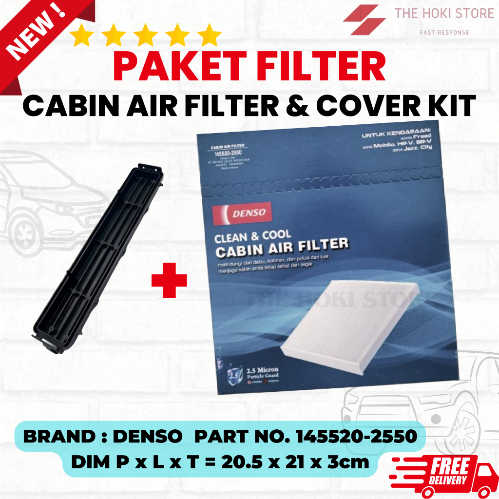 Jual Paket Filter AC Kabin Cabin Udara + Cover Kit Honda Brio, Mobilio ...
