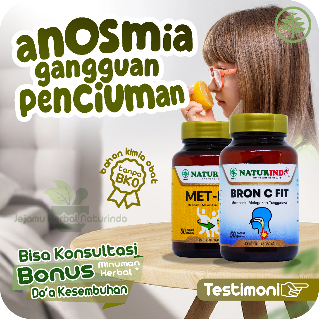 Jual Obat Anosmia Hilang Indra Penciuman Perasa Hidung Tidak Bisa ...