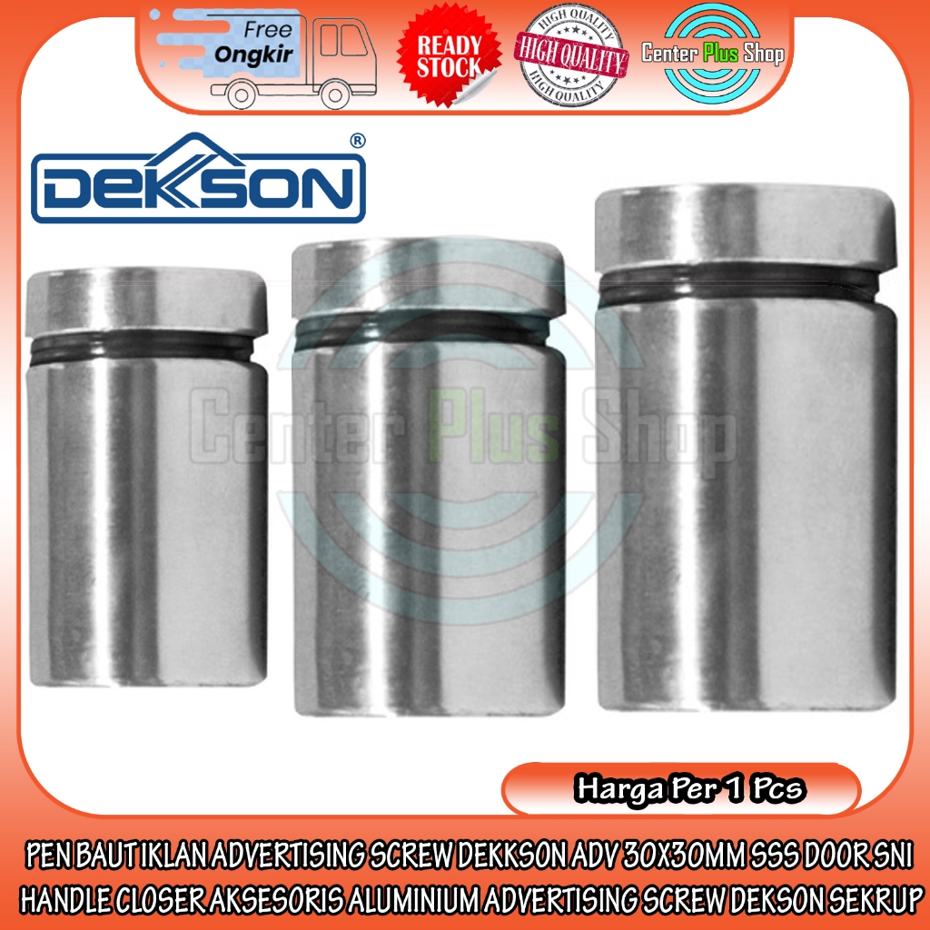 Jual Pen Iklan Dekkson Baut Mur Penjepit Kaca Advertising 30x30mm ...
