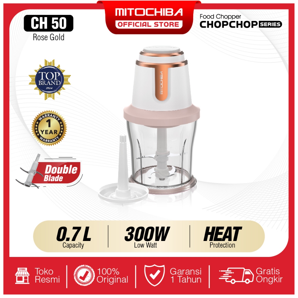 Jual MITOCHIBA Food Chopper CH50 Chopchop Series 0.7L Alat Penghalus ...