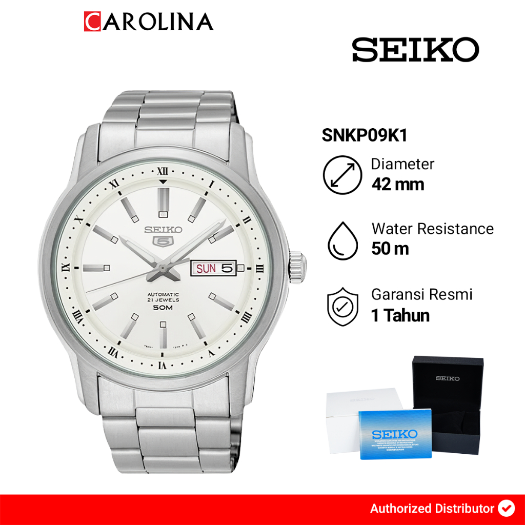 Jual Jam Tangan Pria Seiko 5 Sports SNKP09K1 Automatic White Dial ...