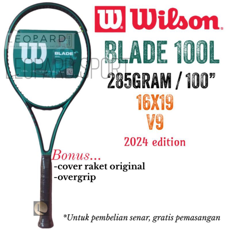 Jual Raket Tenis Wilson BLADE 100L V9 285g / Raket Wilson Blade v9 2024 ...