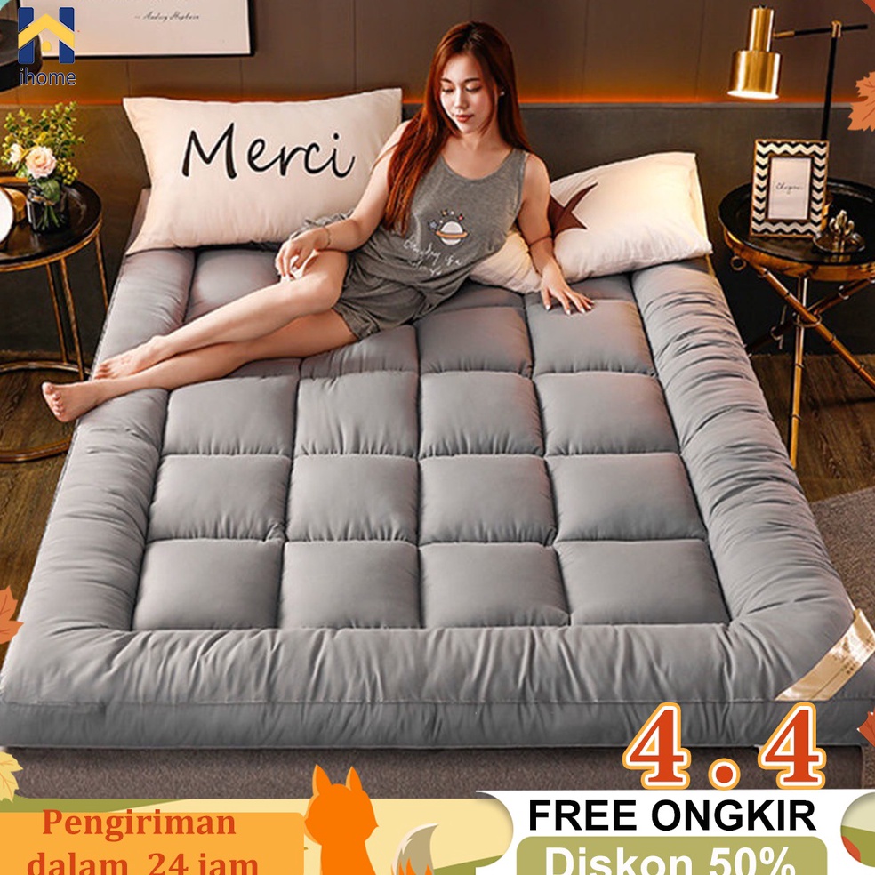 Jual IH 18cm Kasur lantai Tebal1cmKasur genderMatras Kasur SingleQueenKing Velvet Soft ...