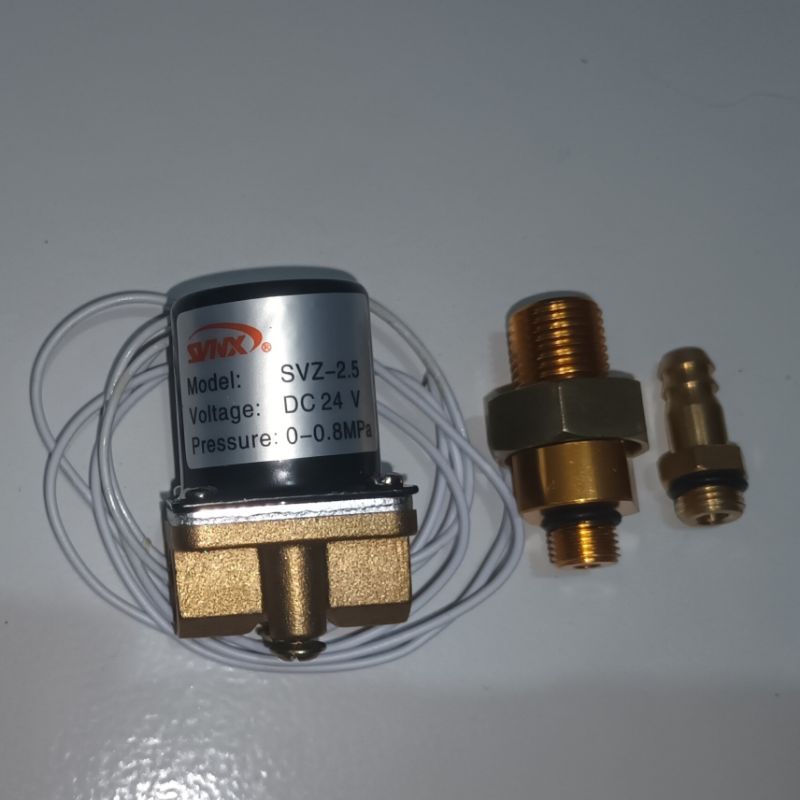 Jual selenoid valve mesin las mig sumber tegangan 24Vdc slenoid valep ...