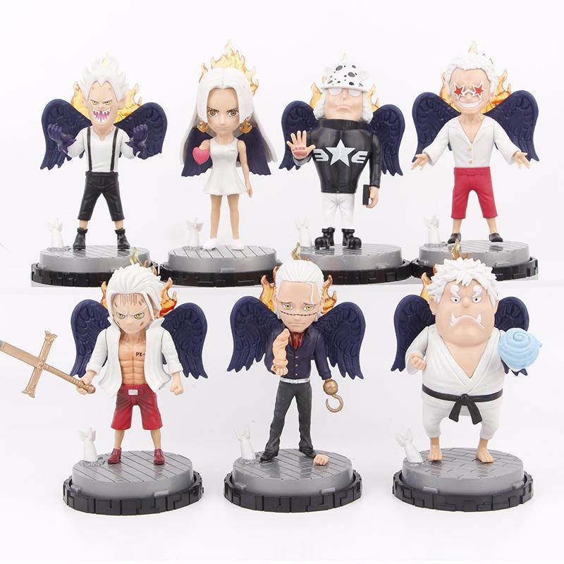 Jual (Fullset) Action Figure One Piece Seraphim Sichibukai Chibi ...
