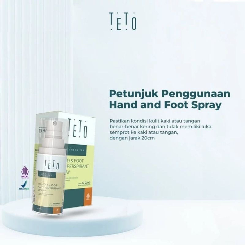 Jual Teto Hand & Foot Antiperspirant Spray 30ml | Shopee Indonesia
